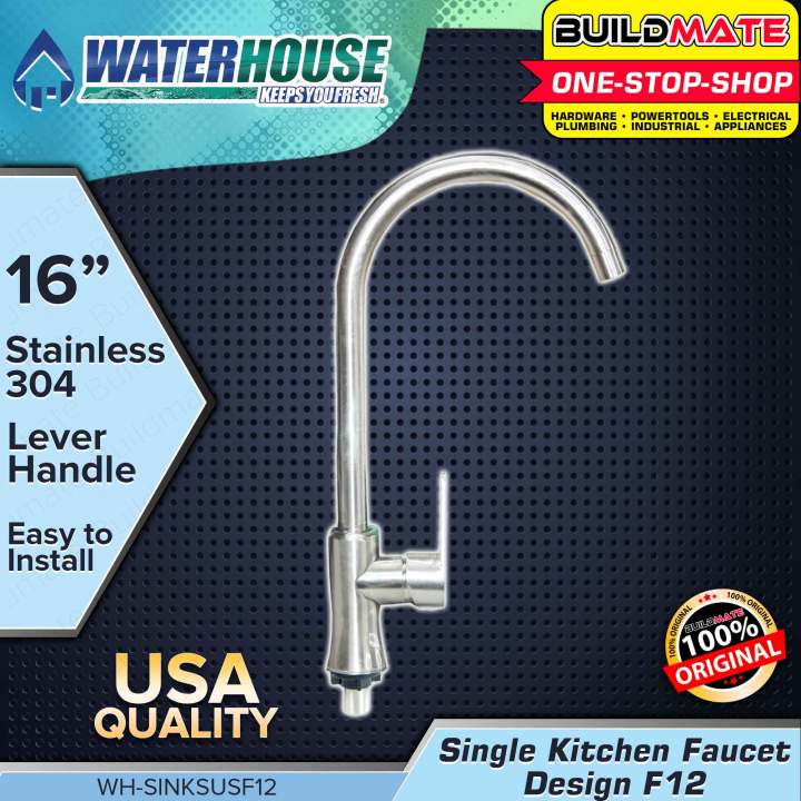 WATERHOUSE Single Kitchen Faucet Design F12 16" Inch Stainless 304 ...