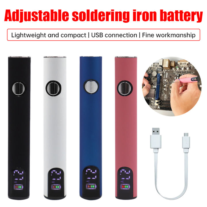 400mah 510 Soldering Iron Pen Kit Digital Preheating Battery Button ...