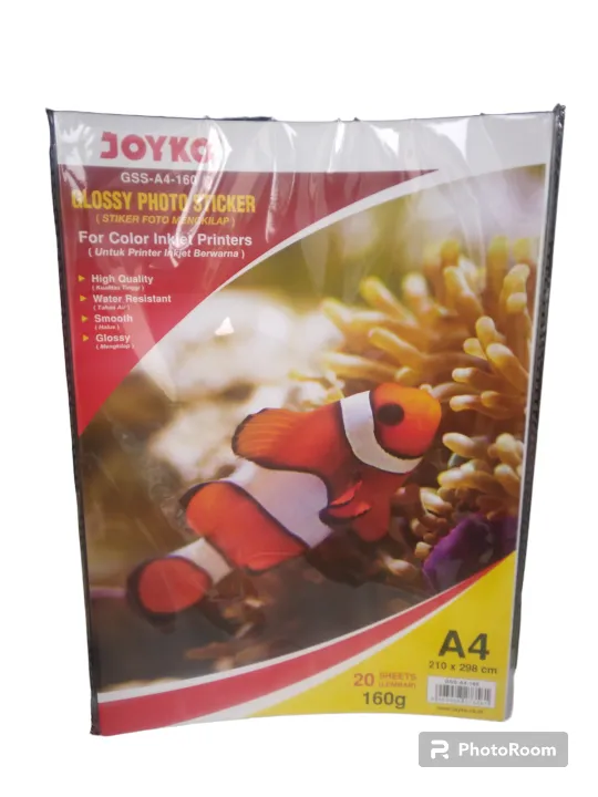 Kertas Foto STICKER Ukuran A4 Isi 20 Lembar ( GSP 160 ) | Lazada Indonesia