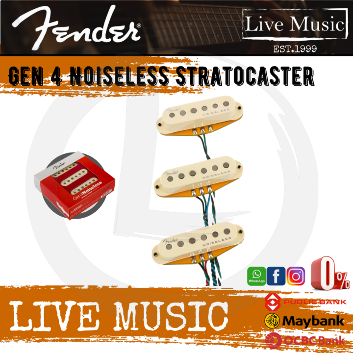 Fender Gen 4 Noiseless Stratocaster Pickup Set | Lazada