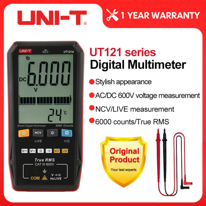 UNI-T Smart Digital Multimeter UT121A UT121B UT122 AC DC Voltage Tester ...