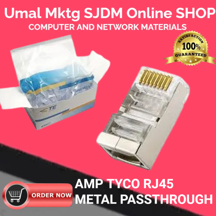 AMP NETCONNECT TYCO RJ45 METAL PASSTGHROUGH | Lazada PH