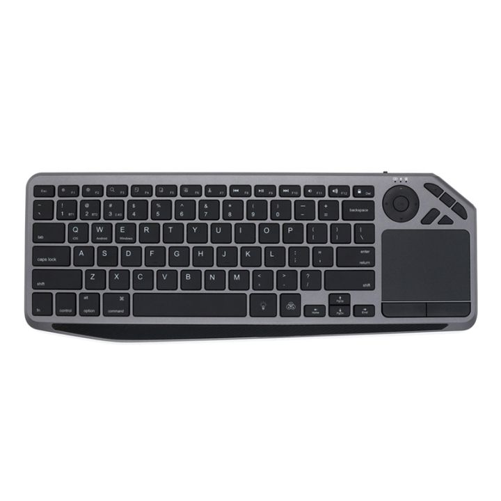 Bluetooth Wireless Keyboard with Touchpad 7-Colors Backlit 2.4G ...