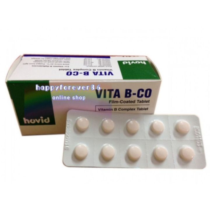 (READY STOCK)Hovid Vita B-Co (Vitamin B Complex) price for 1 strip | Lazada