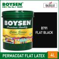 Boysen Color Series Permacoat Flat Latex Flat Black B791 Acrylic Latex ...