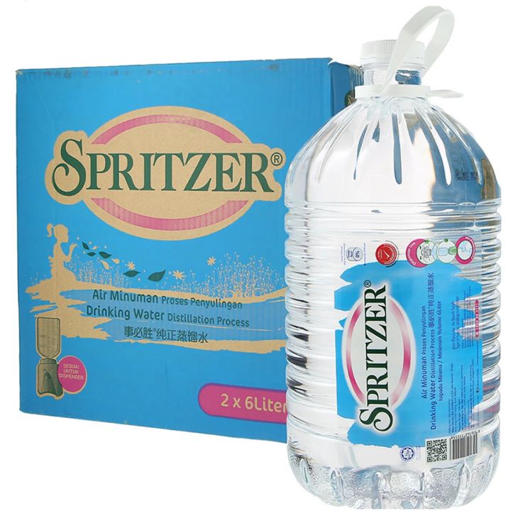 6.0L x 2 Spritzer Distilled Drinking Water | Lazada