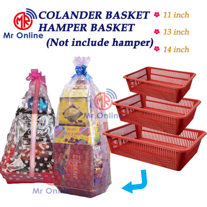 1 Pc Rectangular Plastic Colander Basket/Hamper Basket/Laundry Basket ...