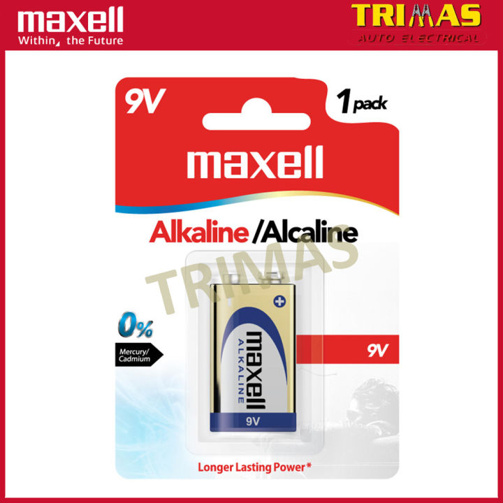 Maxell Japan 9V Alkaline Heavy Duty Battery Smart Tag SmartTag (1PC ...