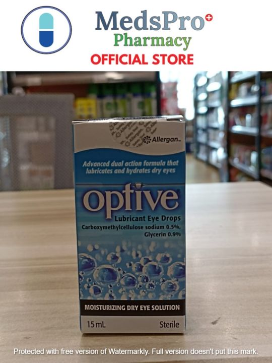 OPTIVE LUBRICANT EYE DROP 15ML | Lazada