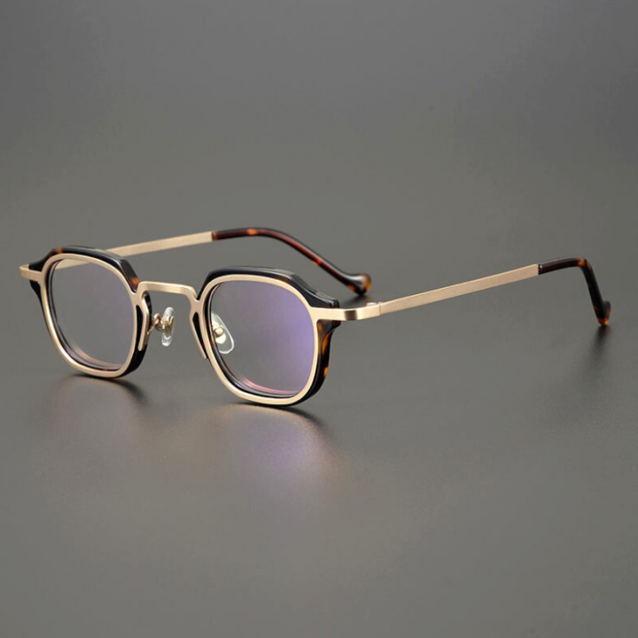 Japanese Handmade Pure Titanium Acetate Eyeglasses Frame Men Optical ... Japanese Handmade Pure Titanium Acetate Eyeglasses Frame Men Optical ...