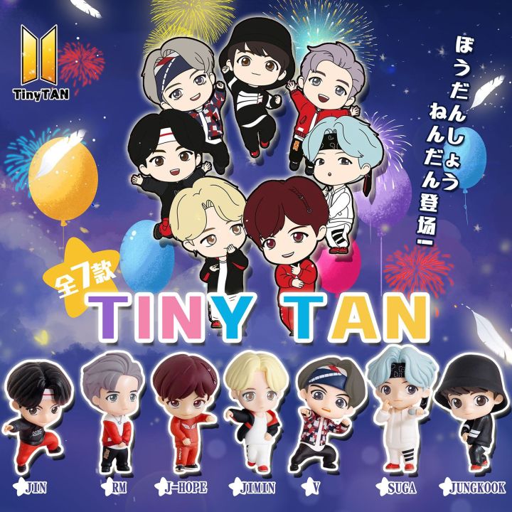 Set of 7pcs Korean Kpop BTSUniverse Bangtan Boys Figurine Mini Model ...