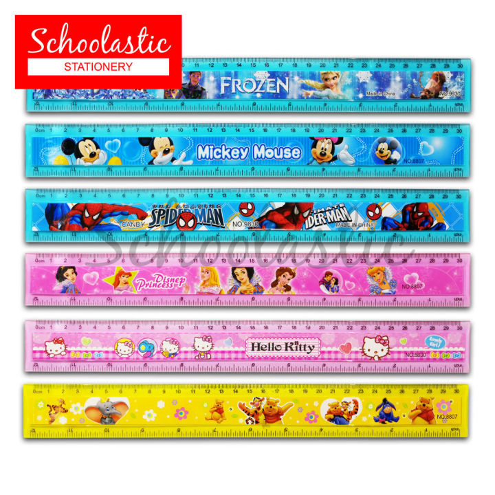 30cm Character Ruler Cute Long Ruler Kindergarten Scale School Supplies ...