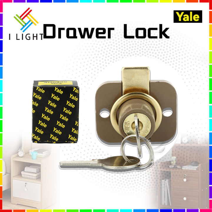 （Fast Delivery）Yale Drawer Lock V9660HE Heavy Duty Cam Lock For Cabinet ...