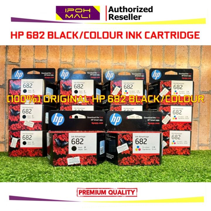 HP 682 BLACK / COLOR INK CARTRIDGE [100% ORIGINAL] | Lazada