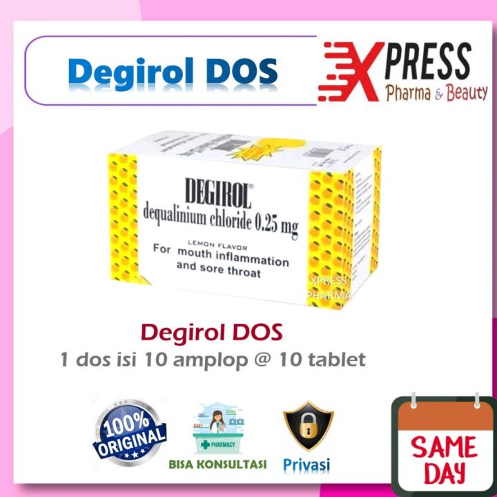 ⚡XPRESS⚡ DOS Degirol isi 10 amop (100 Tablet) Hisap Troches - Permen ...
