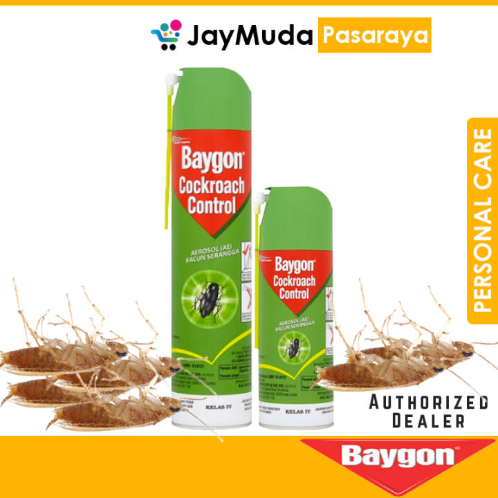 BAYGON Cockroach Control 270ml & 570ml Aerosol (AE) Racun Serangga Kil ...