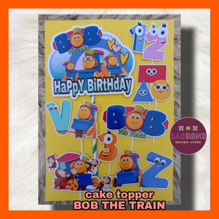 BOB THE TRAIN CAKE TOPPER BAKEWARE DECORATION | Lazada