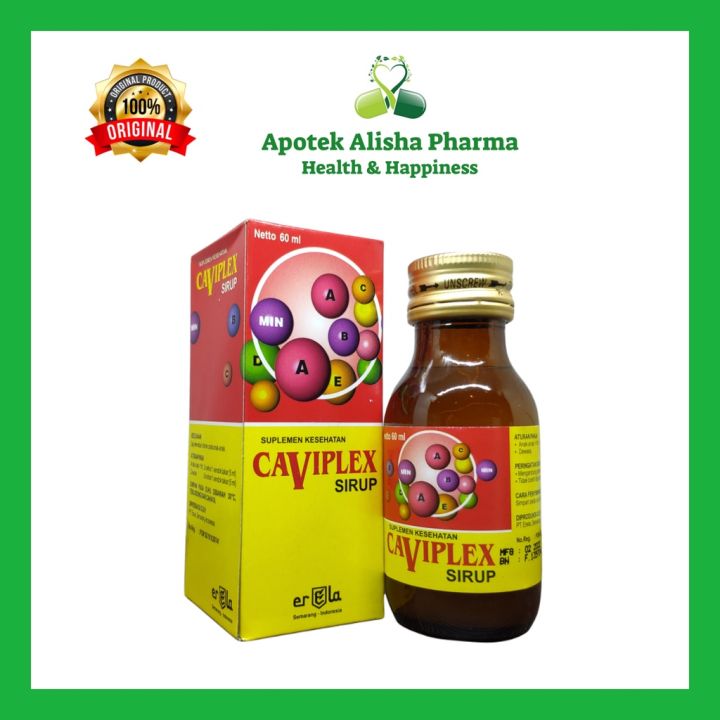 Caviplex Sirup 60ml 1 - 6 Botol Multivitamin Nafsu Makan Anak | Lazada ...