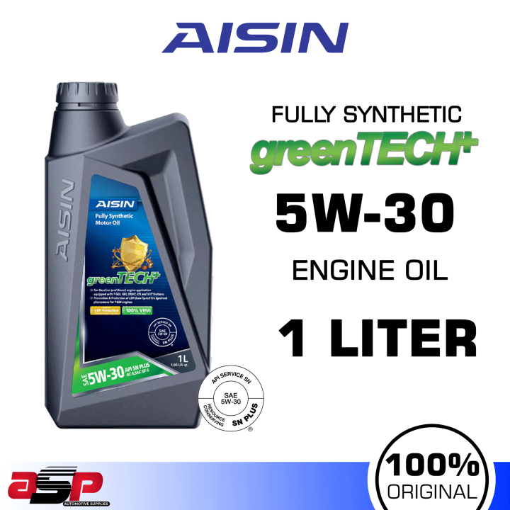 AISIN 5W-30 Fully Synthetic Engine Oil 1 Liter - greenTECH+ | Lazada PH