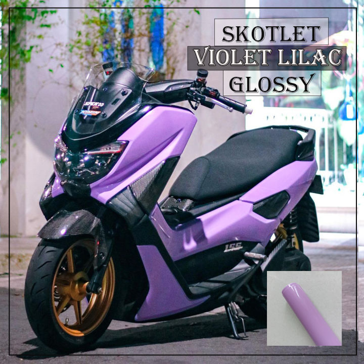 Stiker Skotlet Motor Ungu Lilac Violet Taro Glossy Kilap SKOTLET MOTOR ...