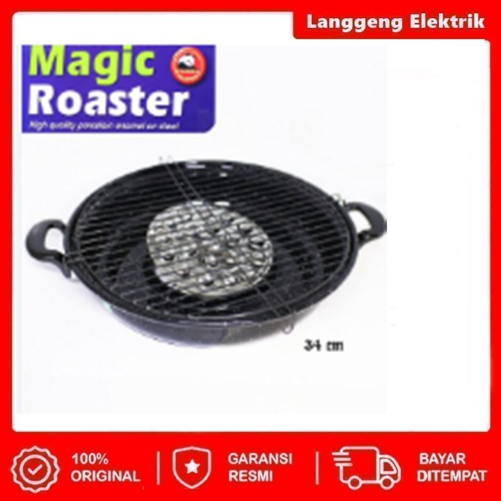 Magic Roaster Maspion MR-34 Alat Pemanggang /Panggangan Sate Ikan Sosis ...