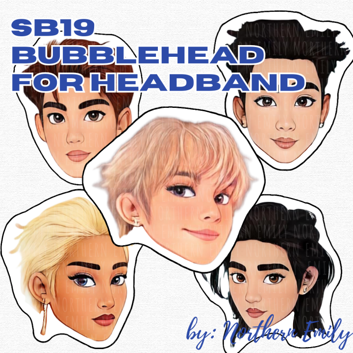 SB19 Merch Bubblehead Felip Ken Suson Pablo Justin Josh Cullen Stell ...