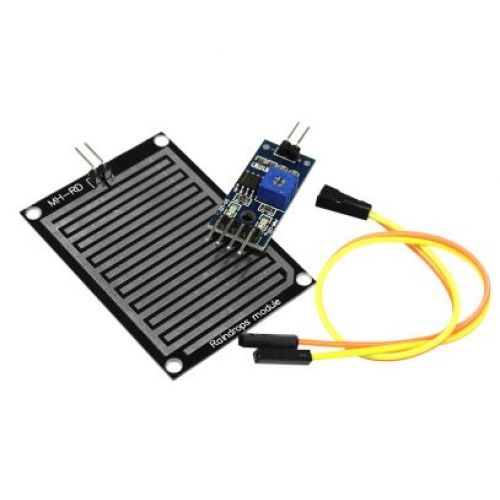 เซนเซอร์น้ำฝน ความชื้น Rain / Water Detection Sensor Module พร้อมสายไฟ ...