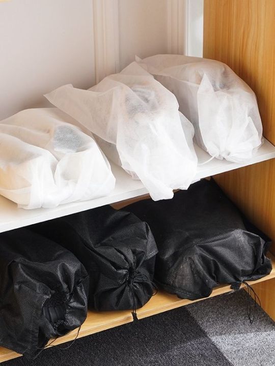 Non-Woven Cloth Drawstring Shoes Storage Bag Dust Bags | Lazada PH