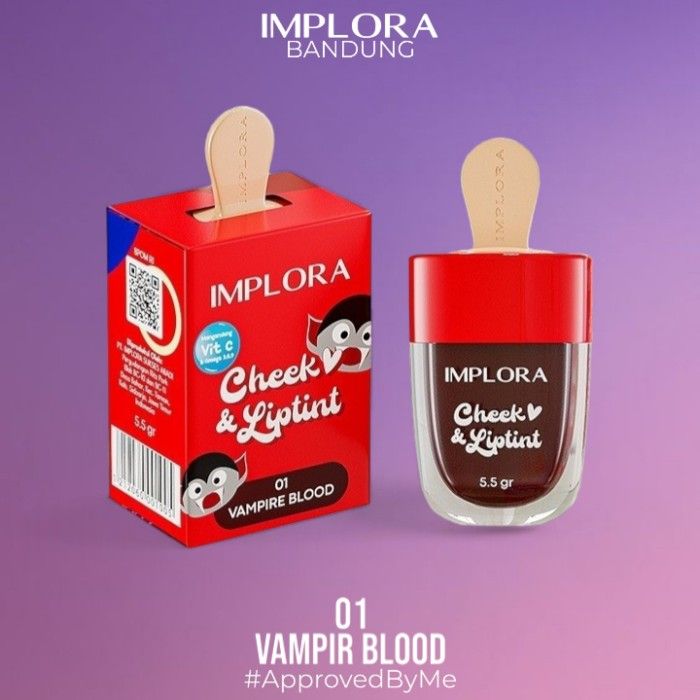 Implora Cheek And Lip Tint 01 VAMPIRE BLOOD / Lip Care | Lazada Indonesia