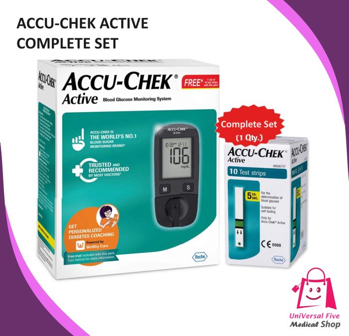 Accu Chek Active Blood Glucose Monitor Glucometer Machine Accu-Chek ...