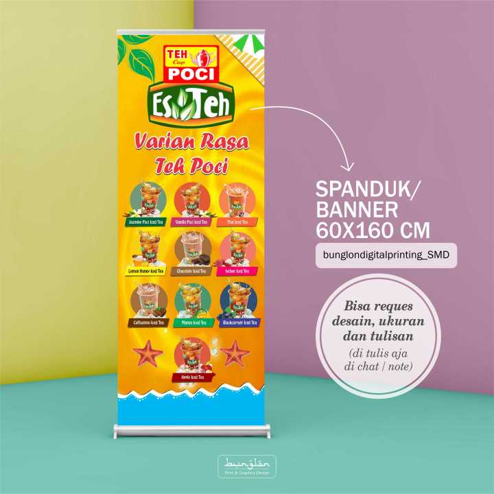 Spanduk Banner Varian Rasa Teh Poci | Lazada Indonesia