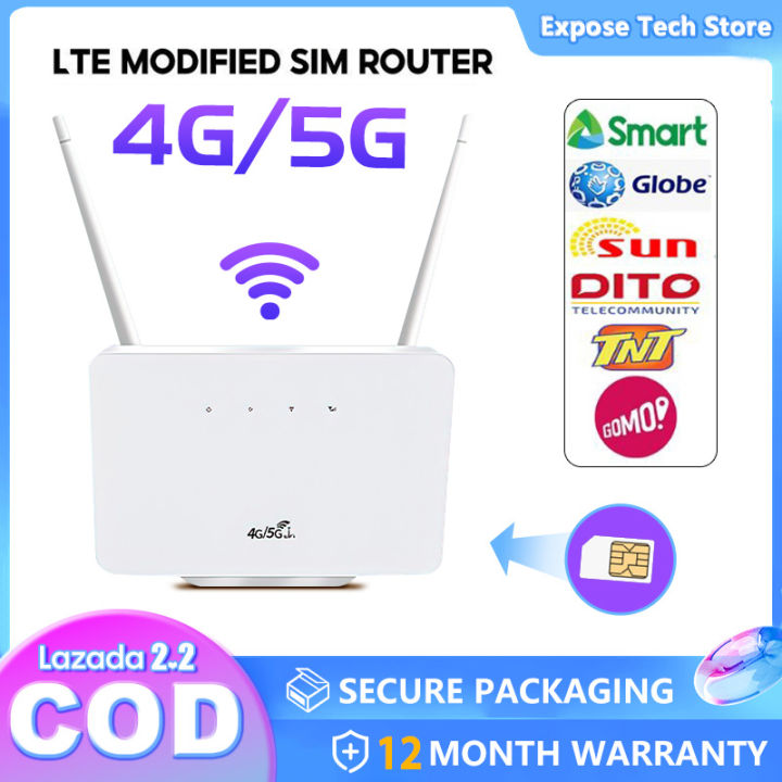 WiFi Router SIM Card 5G 4G Network Router 300Mbps Multi-Mode 2.4G Dual ...