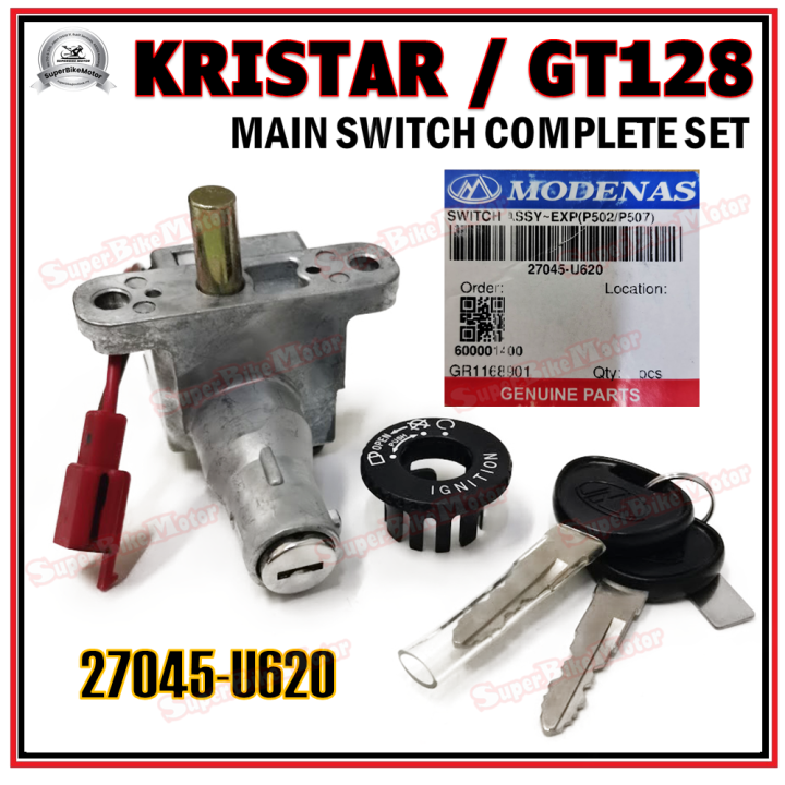 MODENAS KRISTAR / GT128 - 100% Original MODENAS Main Switch Set / Kunci ...