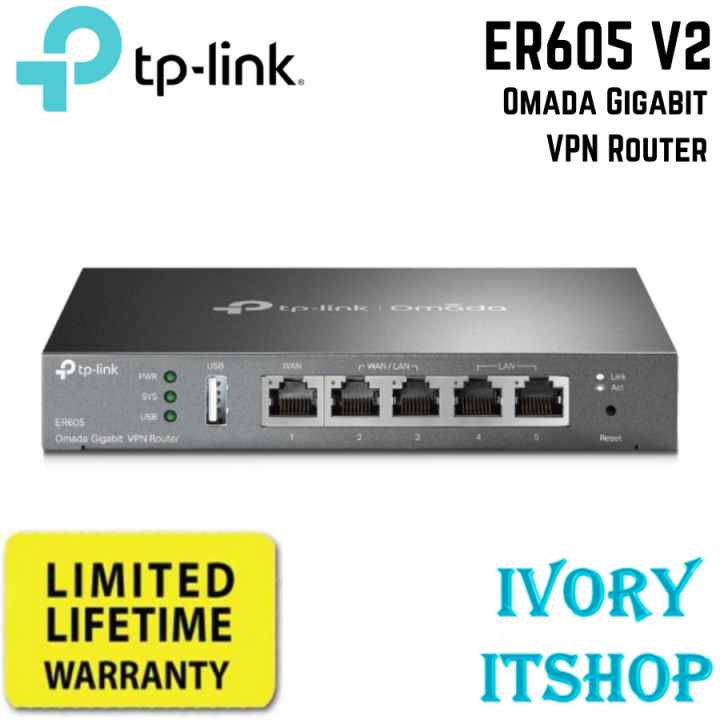 TP Link ER605 v2 Omada Gigabit VPN Router Load Balance ER605 v2 ...