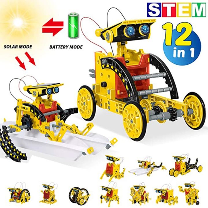 12 In 1 Science Experiment Solar Robot Toy DIY Building Powered ...