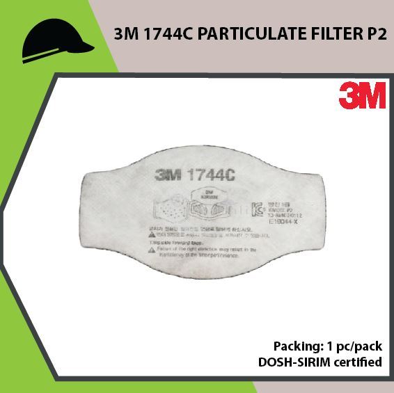 3M 1744C PARTICULATE FILTER P2 WITH NUISANCE LEVEL ORGANIC VAPOR RELIEF ...
