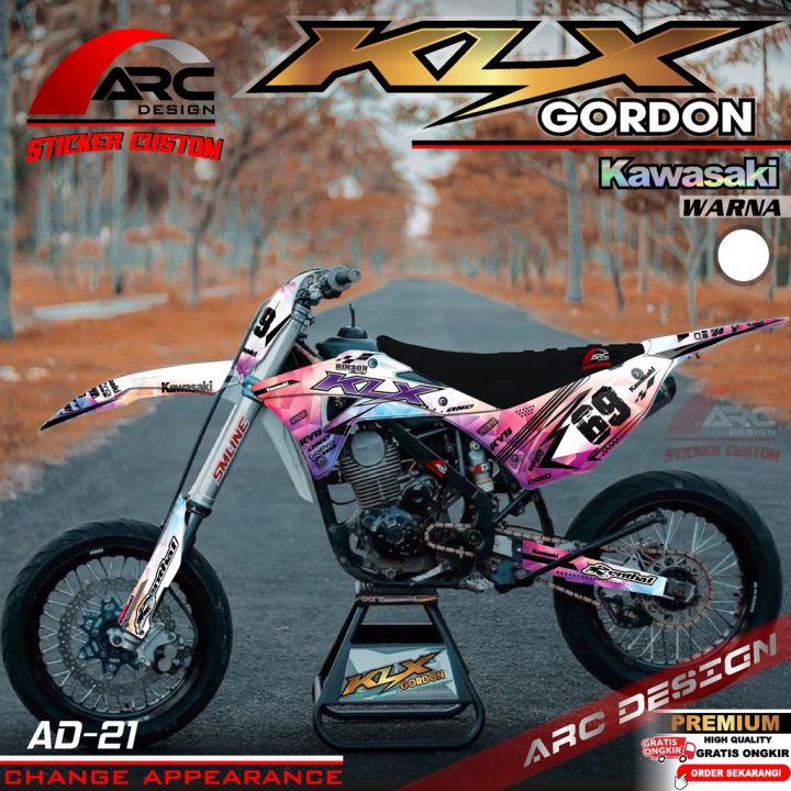 (COD) TERBARU Decal Sticker Motor Cross KLX Gordon New Fullbody Motif ...