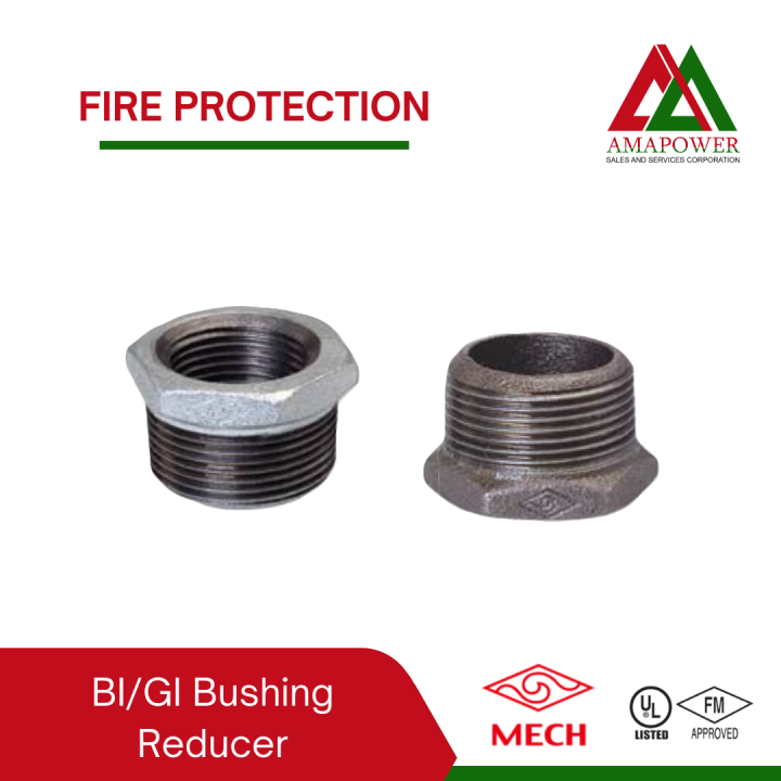 MECH BI/GI BUSHING REDUCER, sch. 40 / 1 1/4 (32mm),1 1/2 (40mm),2 (50mm ...