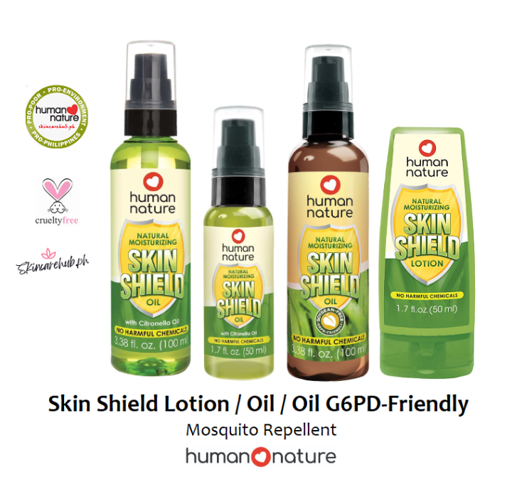 Human Nature Skin Shield Lotion / Oil / Oil G6PD-Friendly, 100% Natural ...