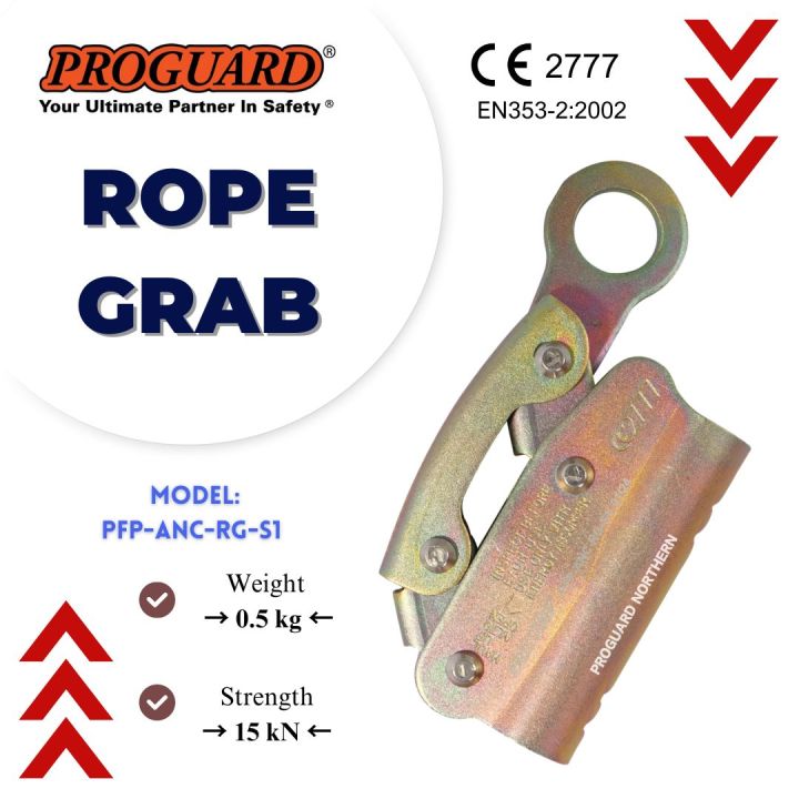 Galvanized Steel Safety Rope Grab Anchorage Line Locking Syatem Full ...