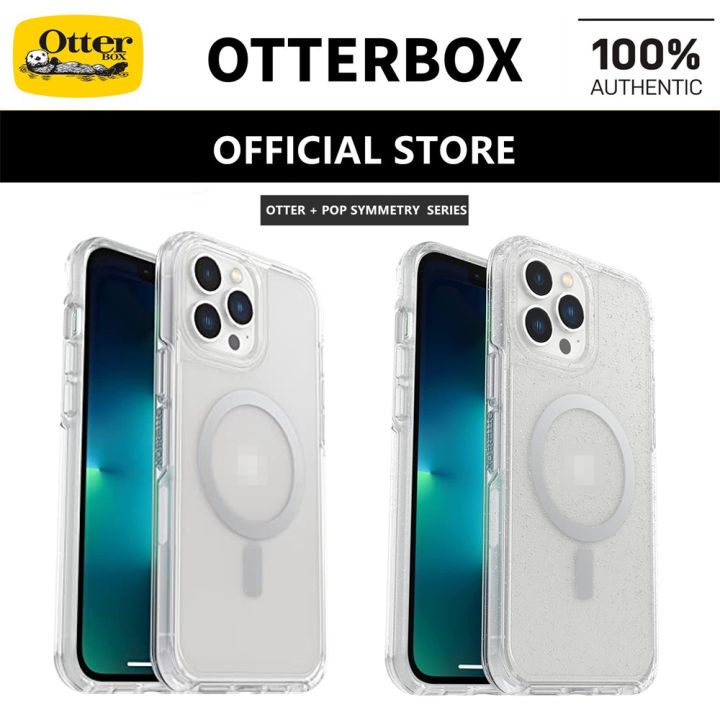 OtterBox SYMMETRY SERIES+ CLEAR Antimicrobial Case with MagSafe for iPhone 12 14 13 Pro MAX ...