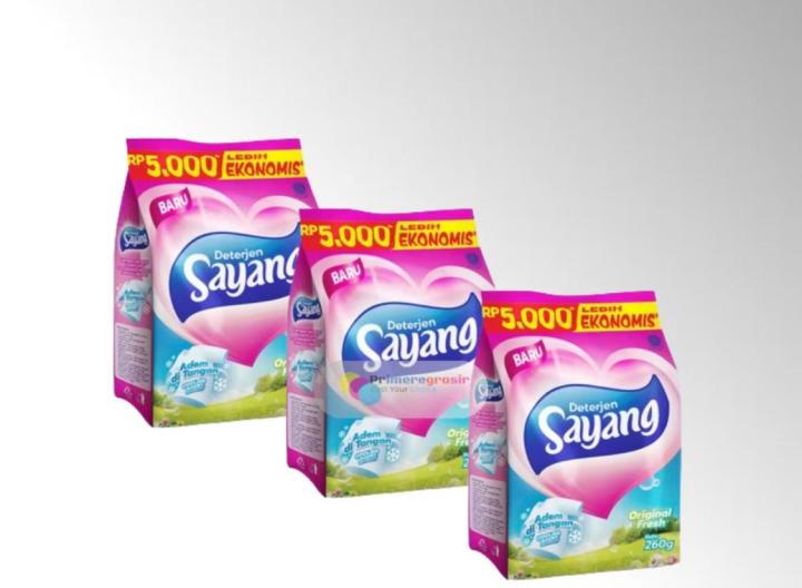 ( PAKET 8 PACK ) detergen sayang bubuk kemasan Rp.5000 | Lazada Indonesia