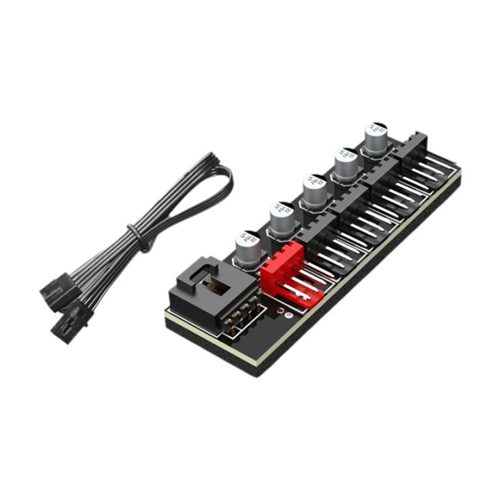 5-Port PWM Fan Hub Controller Adapter - Desktop PC Cooler Expansion, 1 ...