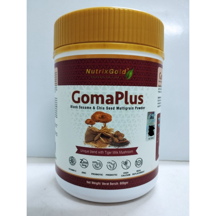 NutrixGold GomaPlus Black Sesame & Chia Seed Multigrain Powder 600gm ...