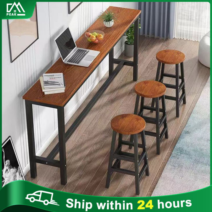 Long Bar Table 160/180cm High Bar Stool Dining Table Simple Bar Table ...