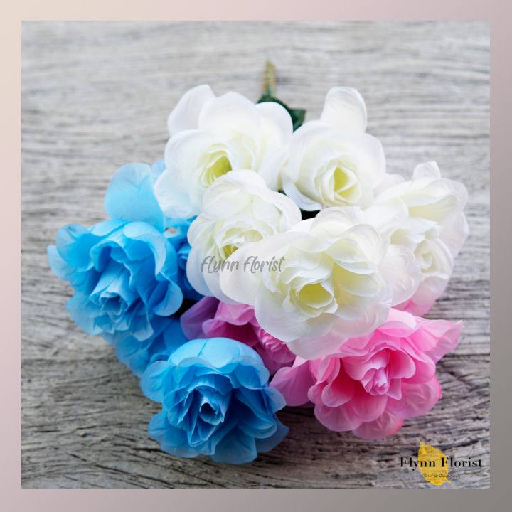 Bunga Rose Tropis x5 (satuan) Bunga Artificial /Bunga Dekorasi / Bunga ...