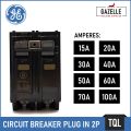 GE Circuit Breaker Plug In 2 Pole TQL - 15A / 20A / 30A / 40A / 50A / 60A / 70A / 100A Amps ...