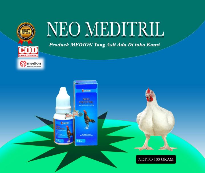 Obat Ngorok Batuk Pilek Sesak Napas Muka Bengkak Ayam - NEO MEDITRIL LAGA - Drop 15 Ml | Lazada ...
