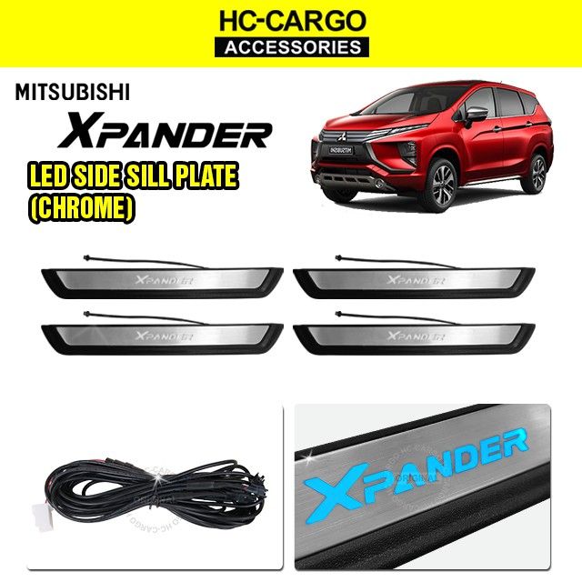 Mitsubishi Xpander 2020 All New WITH LED Door Sill Step Plate Stainless ...