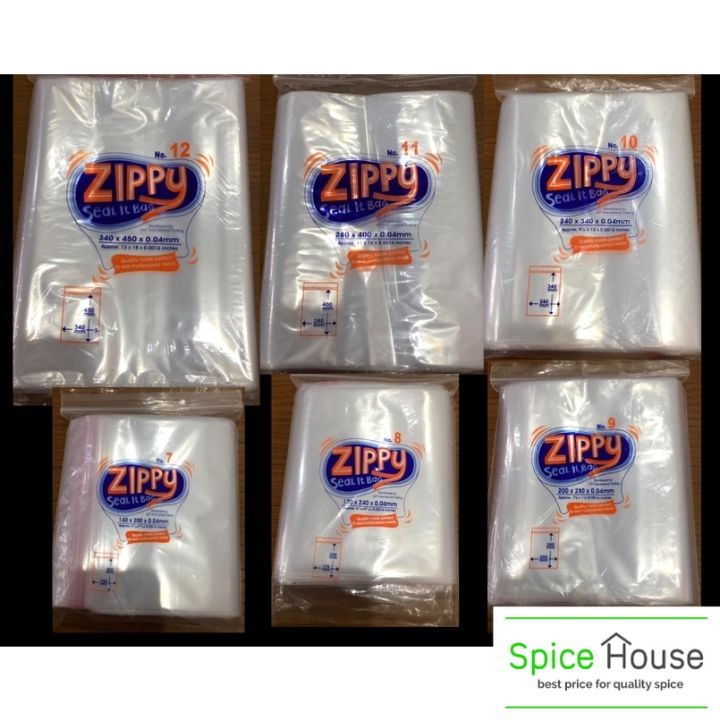 Resealable Plastic Bags Zippy Seal it Bag 100pcs each ThePlasticPlace ...